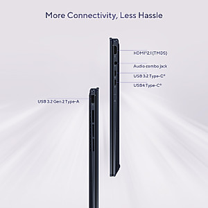 ASUS Zenbook 15 Laptop, 15.6” FHD Display, AMD Ryzen 5 7535U CPU, AMD Radeon Graphics, 16GB RAM, 512GB SSD, Windows 11 Home, Ponder Blue, UM3504DA-AS54