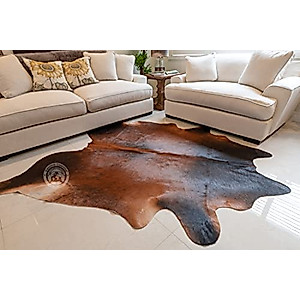 Sunshine Cowhides Genuine Mahogany Brown Cowhide Rug XL 6 x 7-8 ft. 180 x 240 cm