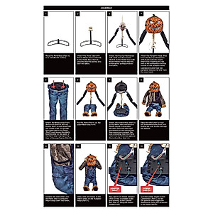 Spirit Halloween 3.6 Ft Lil Jack Carver Animatronic | Decorations | Animated | Yellow Light Up LEDs | Pop-Up Motion