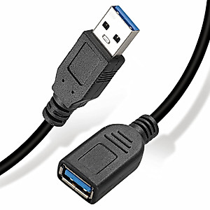 SAITECH IT 10 Pack 15cm Short USB 3.0 Male A to Female A Extension Cable 5GBps for Laptop/PC/Printers- Black