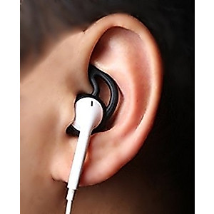 6pcs (B-APL-OEP) Left + Right Side Replacement Stabilizers Earhooks Wings Fins Eartips Adapters Compatible with Apple iPhone EarPods Earbuds with Remote and Mic - X 8 7 7+ SE 6 6S 6+ 5 5s 5c iPod iPad