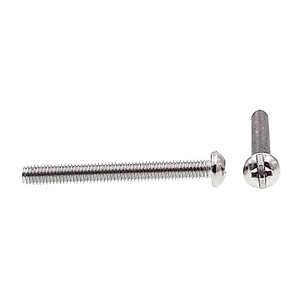 Prime-Line 9004386 Machine Screw, Round Head, Slotted/Phillips Combo, #10-32 X 1-3/4 in, Grade 18-8 Stainless Steel, Pack of 25