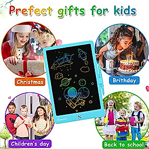 11 Inch LCD Writing Tablet, Colorful Drawing Doodle Board for Kids Toddler Drawing Pad Writing Board, Christmas Birthday Gifts for Boys Girls Age 3-7 Blue
