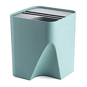 Trjgtas Wertygh Stackable Bins,Kitchen Waste Containers with Lids for Recycling,Sorting,Storage 15 L