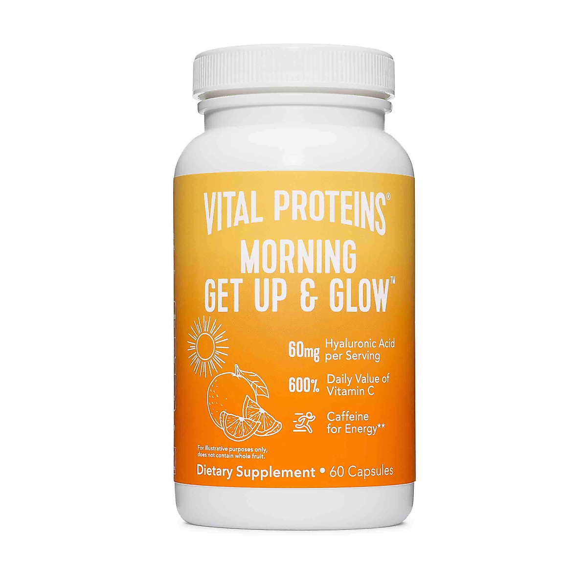 Vital Proteins Morning Get Up & Glow Dietary Supplement, 60 Capsules