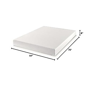 Best Price Mattress 8 Inch Full Mattress Bed-In-A-Box, Green Tea Memory Foam , White
