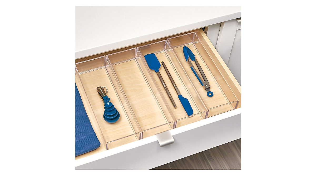 iDesign Clarity Drawer Organizer Set | Space-Saving Kitchen & Office ...