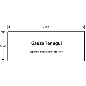 MIKURA Double Gauze Tenugui, Japanese Towel, Ichimatsu (Blue)