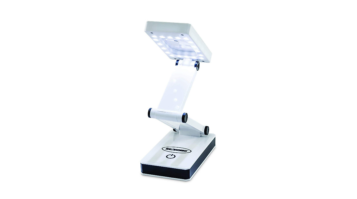 IdeaWorks LED Desk Lamp with Magnifier - Bright, Adjustable, Portable