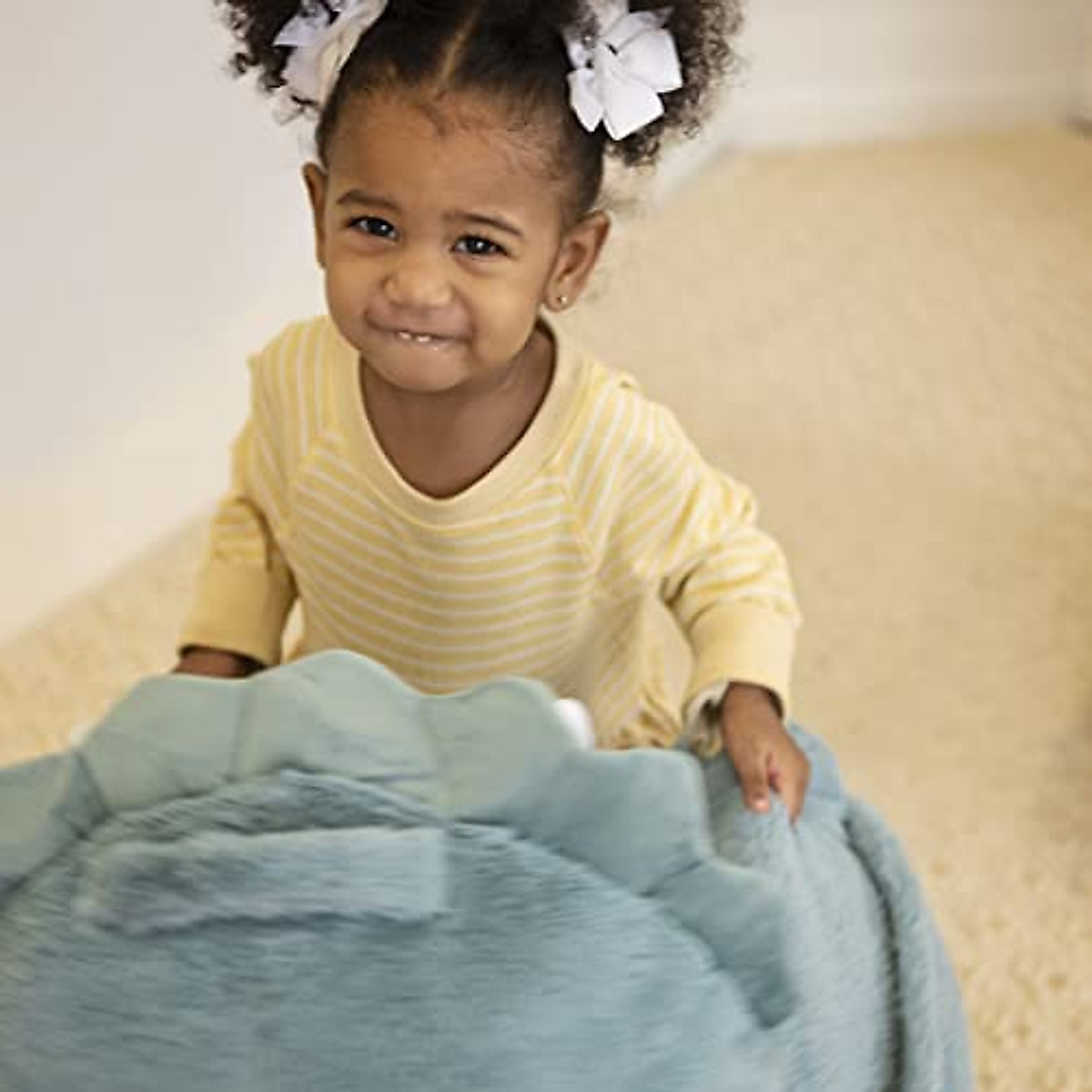 Cuddo Buddies Dinosaur Toddler Chair Plush Character Kids Chair Comfy Pillow Chair for Boys and Girls, 19 in x 20 in x 16 in