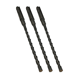 3PCS, 3/16" x 7", SDS Plus Hammer Drill Bits