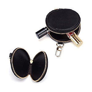 ANT EXPEDITION Thick Replacement Purse Strap with Round Quilted Coin Pouch for Crossbody Shoulder Handbags (Black 2)