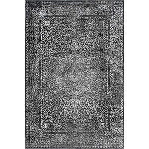 nuLOOM Delores Persian Area Rug, 4' x 6', Dark Grey