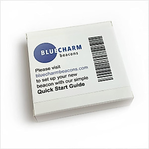 Blue Charm Beacons - Bluetooth BLE iBeacon (BC011-MultiBeacon) - Shows Battery Level in Broadcast - Long Range BLE 5.0