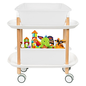 ABuff 5 Pack Bus Tubs Commercial Tote Box, 8 L White Plastic Storage Bin with Handles, Heavy Duty Restaurant Wash Basin Bus Box for Kitchen Organization Storage