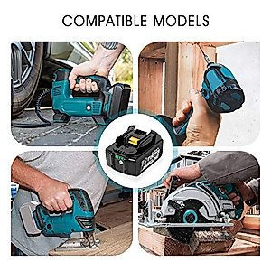 TenHutt 【Upgrade Current Protection】 6.0Ah 18V Lithium-Ion Replacement Battery for Makita 18V LXT Battery Compatible with BL1830 BL1840 BL1850 BL1860 BL1815 BL1860B Cordless Power Tools