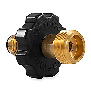 Camco 59943 Propane Cylinder Adapter - Soft Nose POL x 1"- 20 Male Throwaway Cylinder Thread