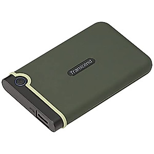 Transcend 2TB USB 3.1 Gen 1 StoreJet 25M3G SJ25M3G Rugged External Hard Drive TS2TSJ25M3G, Military Green