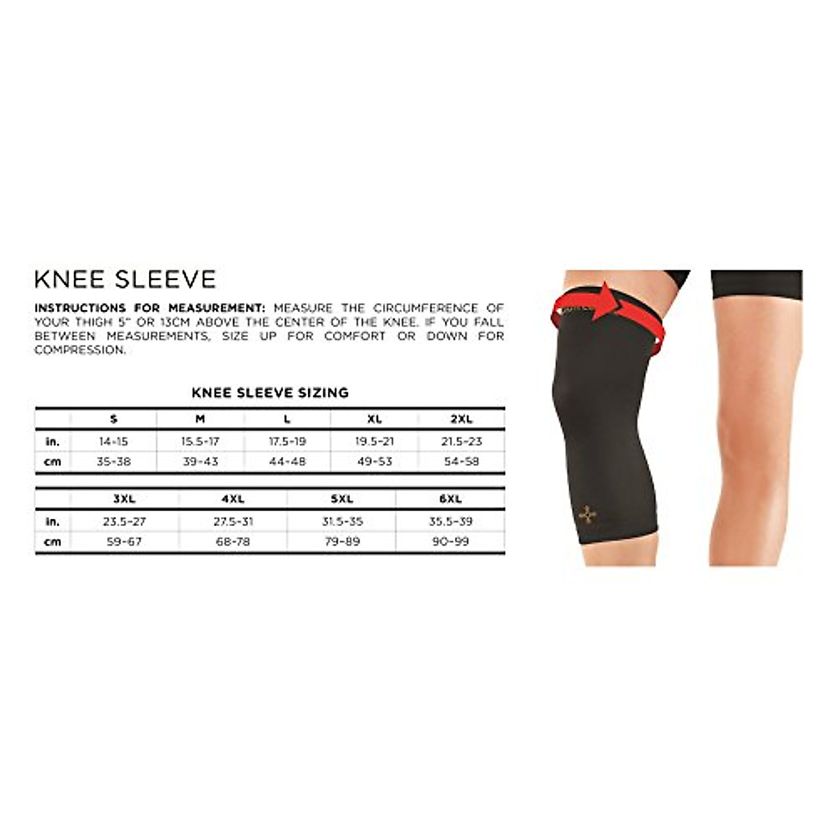 Tommie Copper Women's Performance Triumph Knee Sleeve, Black, Medium