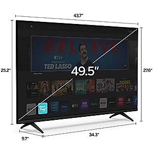 VIZIO 50" Class V-Series - V505M-K09 - 4K Ultra HD - Smart TV WiFi 6E Tri-Band - Gaming - AMD FreeSync & VRR Dolby Vision - HDR/HDR10+ Bluetooth Capable - IQ Active Processor - Voice Remote