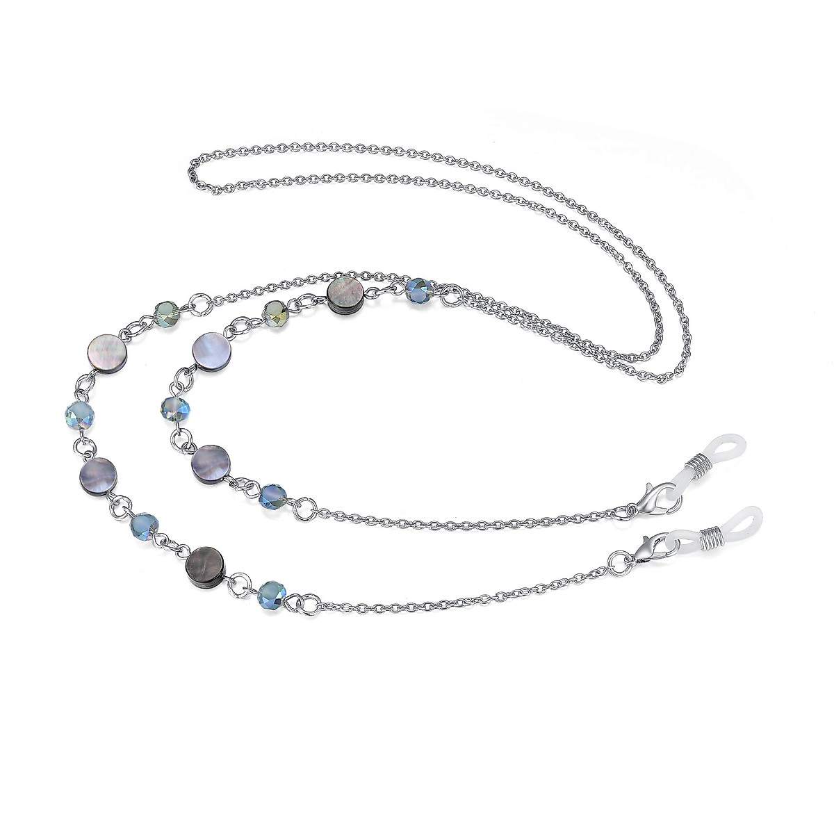 Crimmy Glasses Eyeglass Chain Strap Holders around Neck for Women, Stylish Eye Glasses Sunglasses Mask Necklace Lanyard