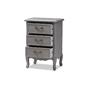 Baxton Studio Nightstands, Gray