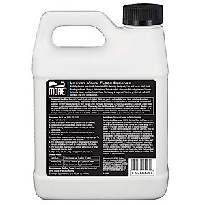 MORE Luxury Vinyl Floor Cleaner - Water-Based Surface Care Concentrate - For Kitchen and Bathroom Floors - Daily No-Rinse Cleaner - Unscented - pH Neutral - 32oz