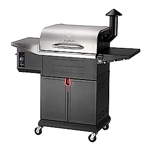 Z GRILLS Pellet Grill & Smoker 600D3E 2023 Upgraded with PID Controller, Direct Flame Access, and Enclosed Storage Cabinet, 572 Sq In Cooking Area