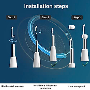Earwax Removal with Camera 1080P HD Camera Otoscope Ear Camera and Wax Remover Ear Cleaning Kit Ear Wax Removers Wireless Ear Cleaner USB Digital Microscope Earwax Pick Accessories for Adults Baby