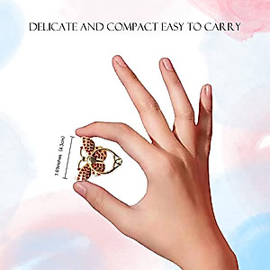 [2 Packs] Butterfly Glitter Bling Bling Phone Ring Holder, Sparkle Phone Ring Grip Artificial Diamond Stand,Rhinestone Cell Finger Ring for Phones,Pad