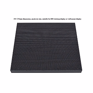 waveshare 64×64 Pixels RGB Full-Color LED Matrix Panel Display 3mm Pitch LED Module Compatible with Arduino,4096 Individual RGB LEDs,Adjustable Brightness