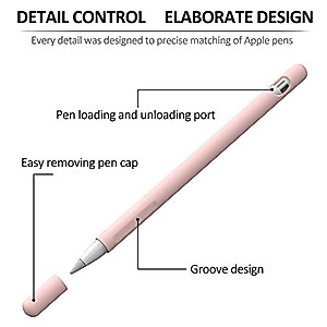 Silicone Soft Protective Case Cover Silicone Sleeve Compatible with Apple Pencil 1st Generation