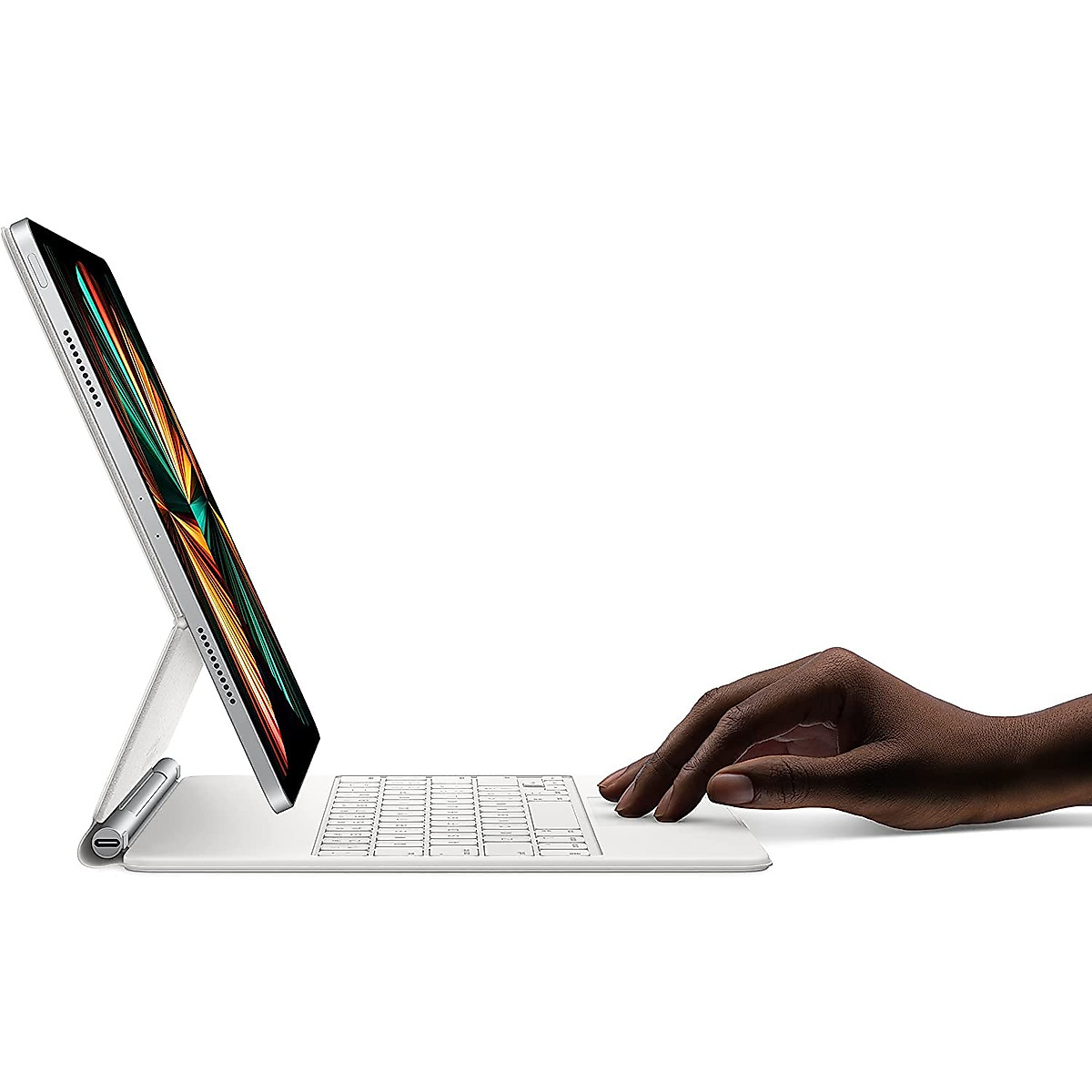 Apple USB-C Magic Keyboard for 11-inch iPad Pro 3rd Gen & iPad Air 4th Gen - White (Renewed)