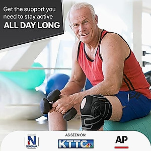 DR. BRACE ELITE Knee Brace with Side Stabilizers & Patella Gel Pads for Maximum Knee Pain Support and fast recovery for men and women-Please Check How To Size Video (Mercury, Large)