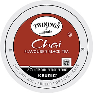 Twinings Tea K-Cup Assortment, Herbal & Black (Pack of 24) with By The Cup Honey Sticks