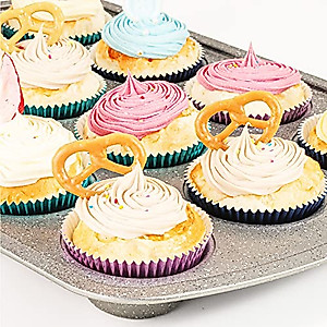 Caperci Aqua Sky Foil Cupcake Liners Standard Size Baking Cups Muffin Wrappers, 150-Pack
