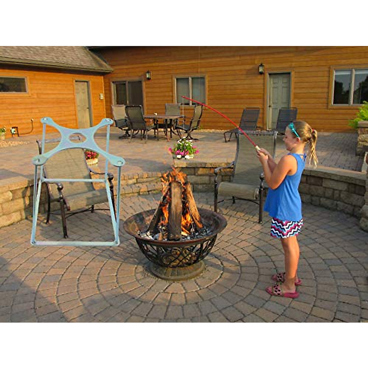 FIRE STUMP. A Specially Designed Stand to Help Create and Maintain The Perfect Tee Pee Style fire. Works Great as a Campfire Cook Stand.