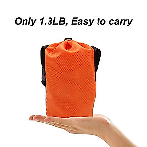 XiaZ Dog Tie Out Cable for Camping, 50ft Portable Overhead Trolley System for Dogs up to 200lbs，Dog Lead for Yard, Camping, Parks, Outdoor Events,5 min Set-up