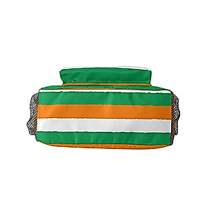 Stripes Saint Patrick Kids Backpack, Student School Bags for Boys & Girls, Bookbags with Adjustable Strapfor Travel