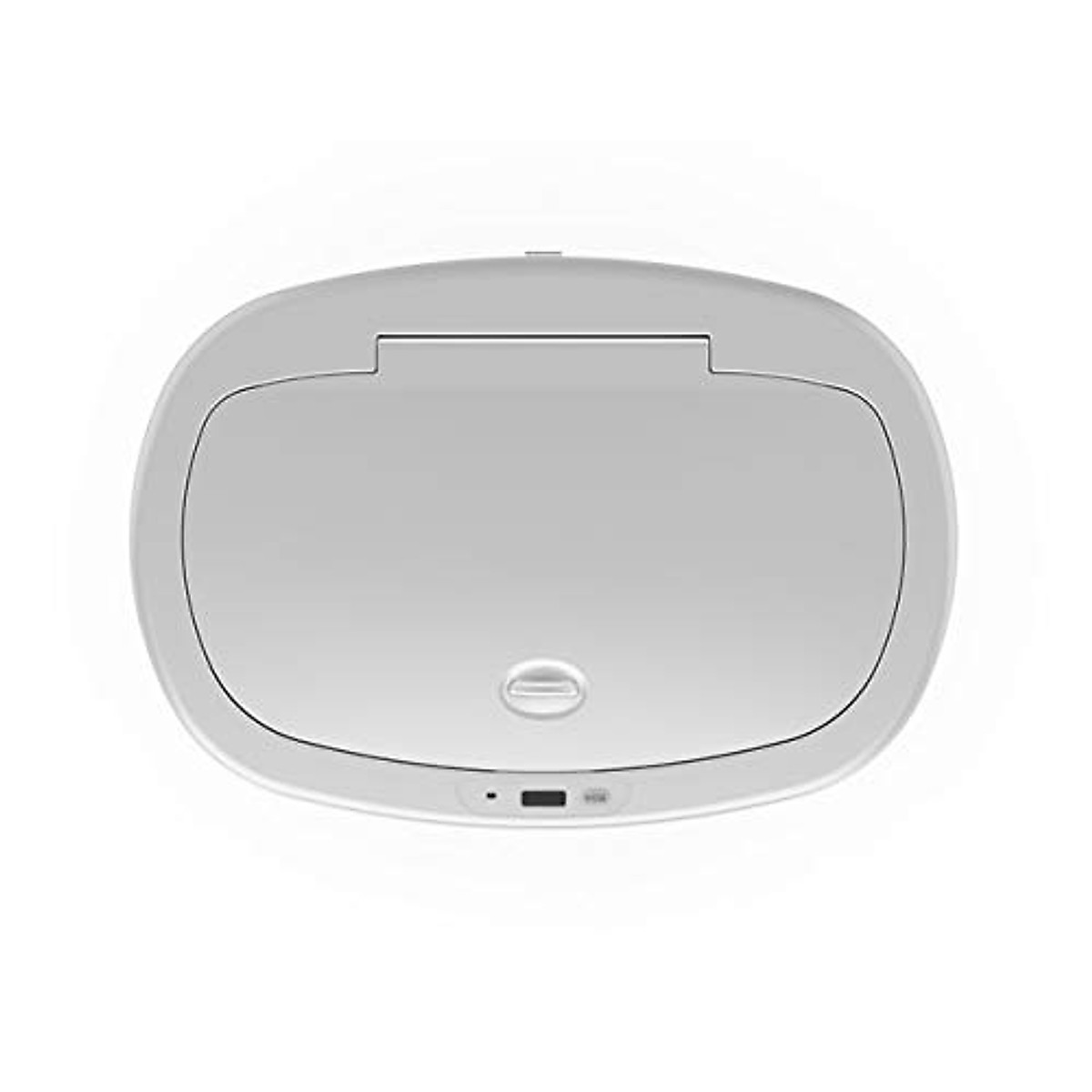 Mainstay Motion Sensor Trash Can, 13.2 Gallon, White Stainless Steel