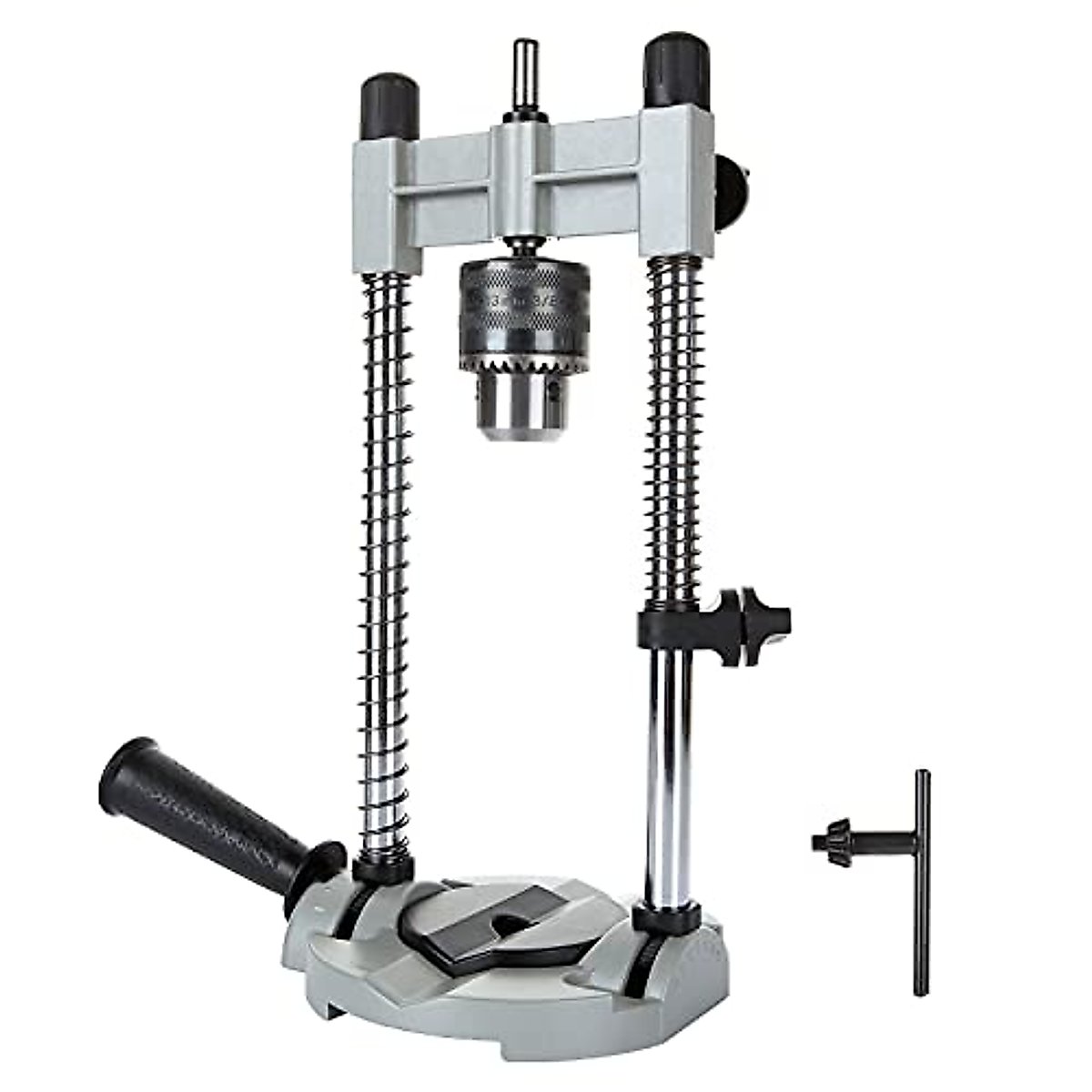 Acrux7 Multi-Angle Drill Guide with Chuck, Drill Press Stand, Adjustable Angle Drill Holder Guide, Stand Drill Guide Attachment for 1/4 In and 3/8 In Drills