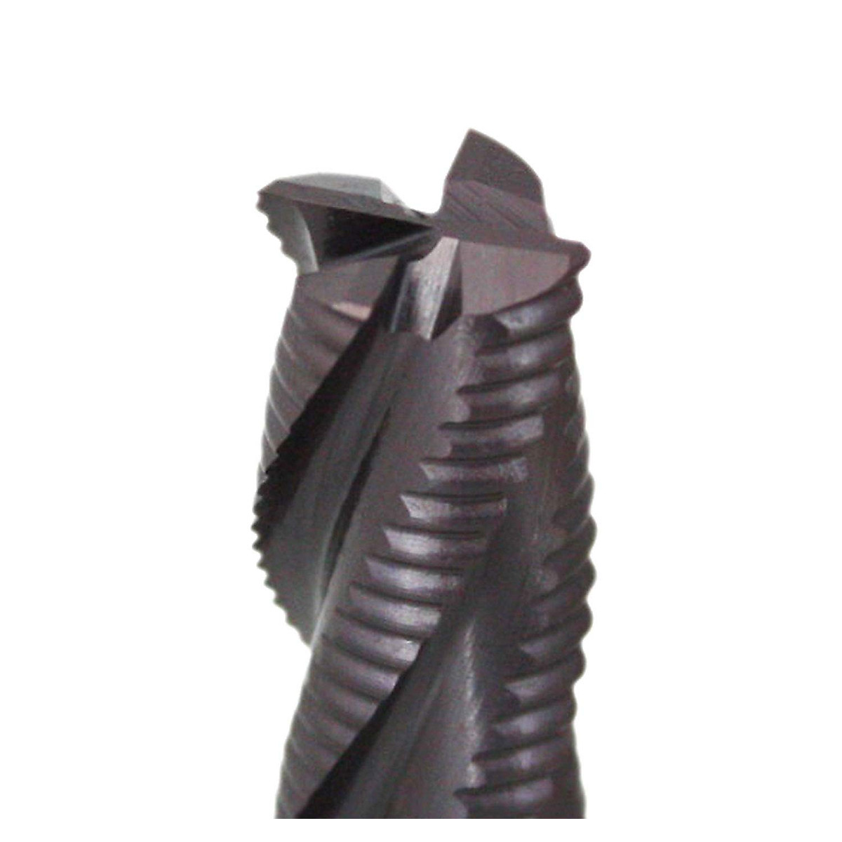 Accusize Industrial Tools Stadard Tooth M42 8% Cobalt Tialn Roughing End Mill, 1/2'' by 1/2'' by 1-1/4'' Flt Length, 1102-0012