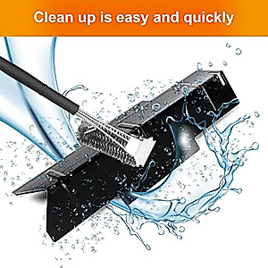 Hisencn Grill Replacement Parts for Dyna Glo DGC350CNP-D DGF350CSP DGF350CSP-D Grill, 2 PCS Heats Tents Heat Plates - Porcelain Steel, 2 PCS Straight Burner PipeTubes Repair Kit - Stainless Steel