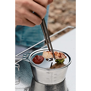 CAMPINGMOON 304 Stainless Steel Plate Lid for Sierra Cup φ12cm S-SG (2pcs set)