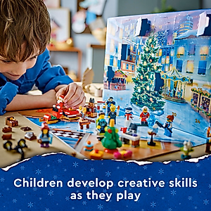 LEGO City 2023 Advent Calendar 60381 Christmas Holiday Countdown Playset, Gift Idea to Countdown to Adventure with Daily Collectible Surprises