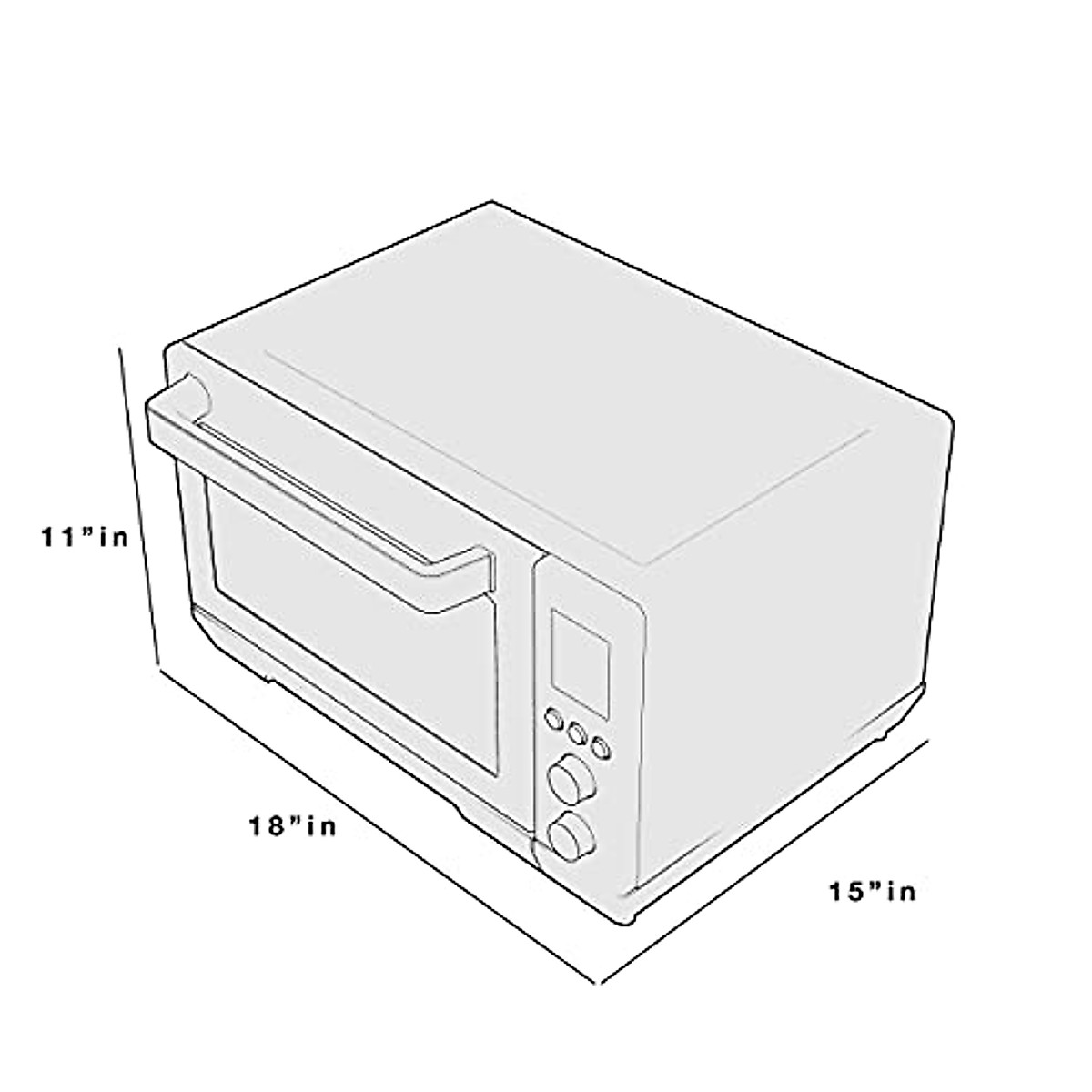 GE Convection Toaster Oven | Calrod Heating Technology | Large Capacity Toaster Oven Complete With 7 Cook Modes & Oven Accessories | Countertop Kitchen Essentials | 1500 Watts | Stainless Steel