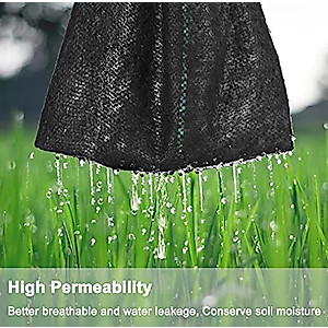 Inslat 5oz Weed Barrier Landscape Fabric Heavy Duty, 1.4 X 100 Ft Pro Ground Cover Garden Lawn Fabric Weed Cloth Control Block Mat for Flower Bed Vegetable Black