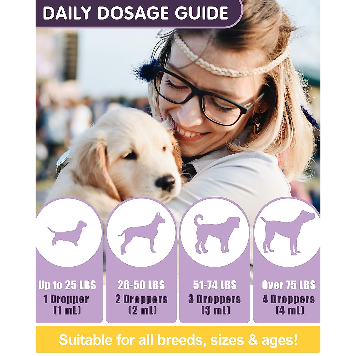 Probiotics for Dog | 60ML Liquid Probiotics for Dogs Support Gut Flora, Digestive Health & Diarrhea| Dog Digestive Enzymes & Prebiotics | Dogs Probiotics Allergies & Itchy Skin Relief | Roast Chicken