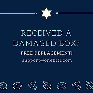 Onebttl Hanukkah Gifts Wine Tumbler for Women Men, Hannukah Gifts 12oz Stainless Steel Coffee Cup with Lids, Gift for Chanukah Jewish Holiday for Friends, Coworkers - Celebrate