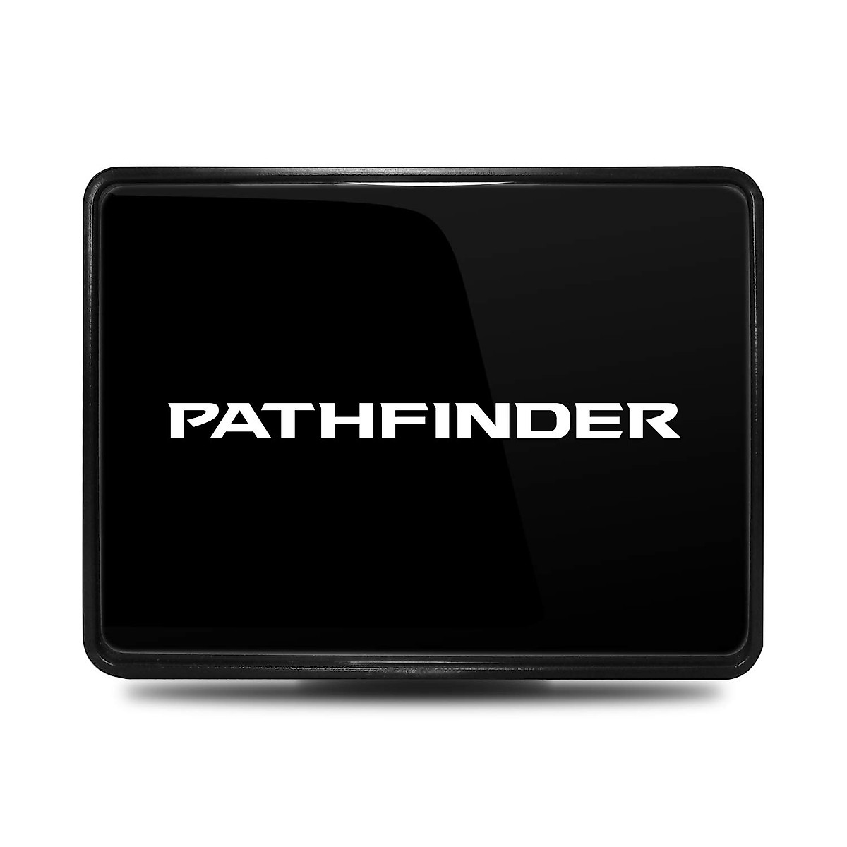 iPick Image, Compatible with - Nissan Pathfinder UV Graphic Black Metal Face-Plate on ABS Plastic 2 inch Tow Hitch Cover